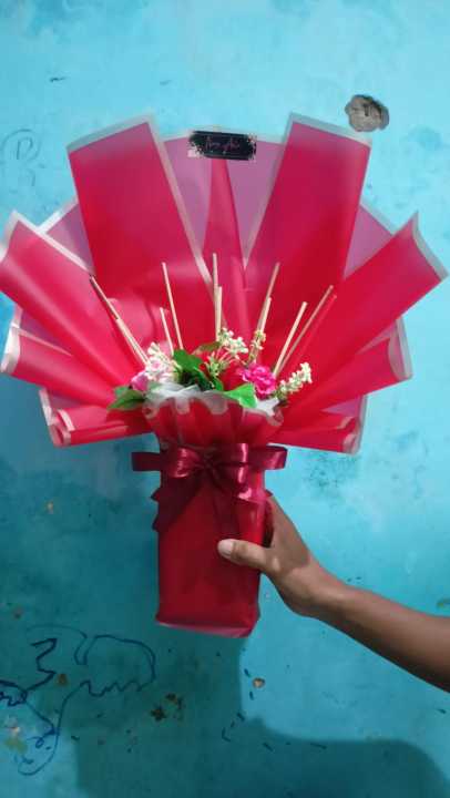 [READY] kerangka buket kosongan / buket Snack / buket kopi, rokok dll 5 ...