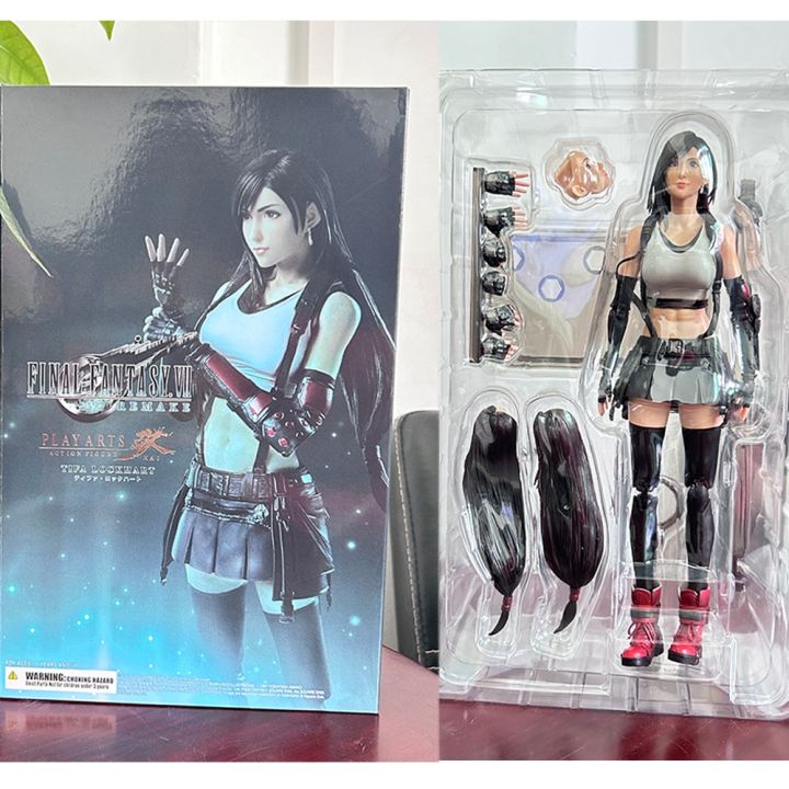 Tifa PLAY ARTS Figure Kai VII Remake Tifa Lockhart Figure Dress Ver ...