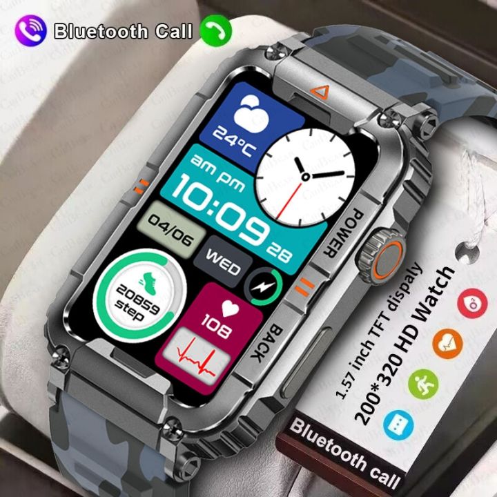 GPS Motion Track 1.57 Inch HD SmartWatch Men Full Touch Health ...