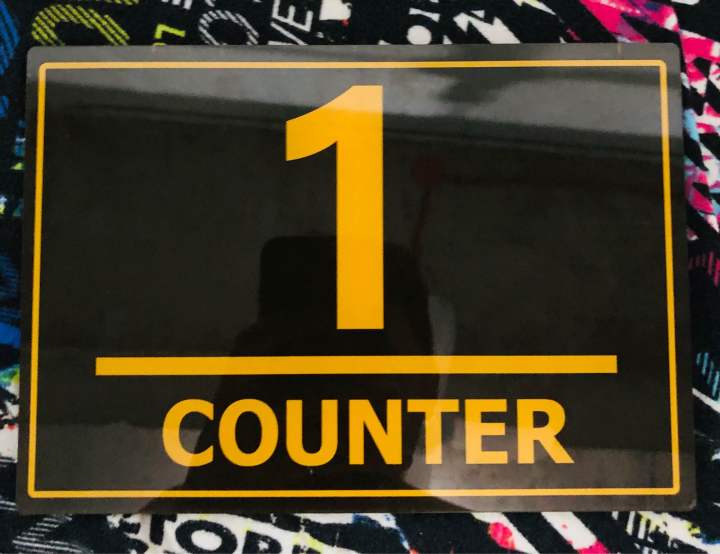 Acrylic counter number Signage 5x7 inches | Lazada PH