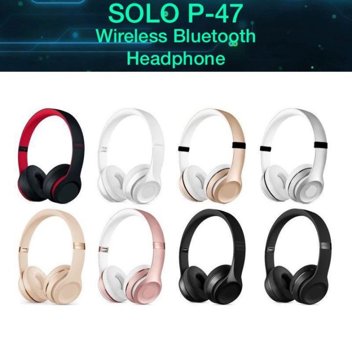 P47 Wireless Bluetooth & Wired High quality headphone with Bass | Lazada