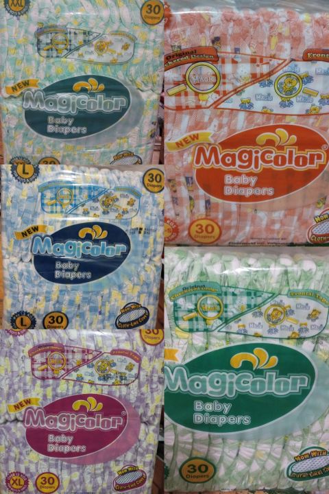 Magic Color Baby Diaper Tape 30's | Lazada PH