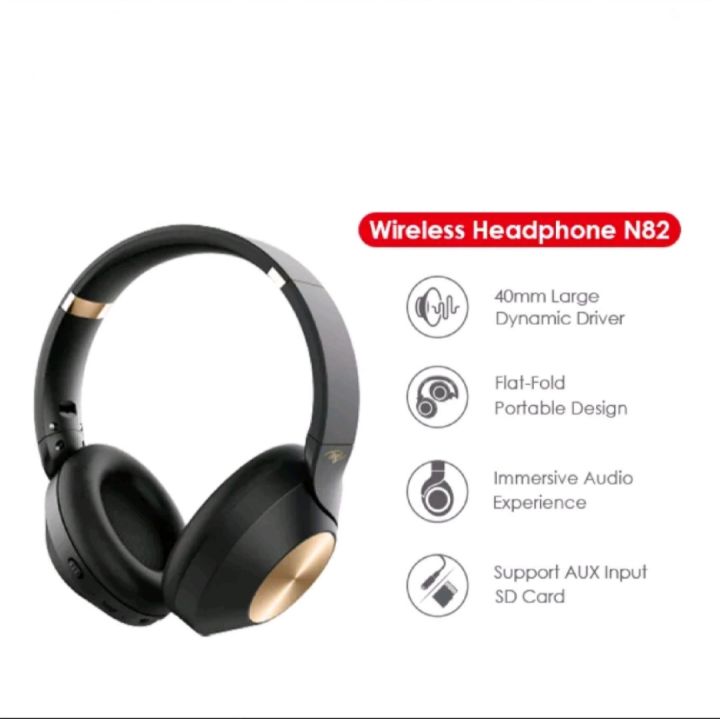 Itel IEB-82 Headphone Bluetooth Wireless Headset Earphone 5.1 Stereo ...