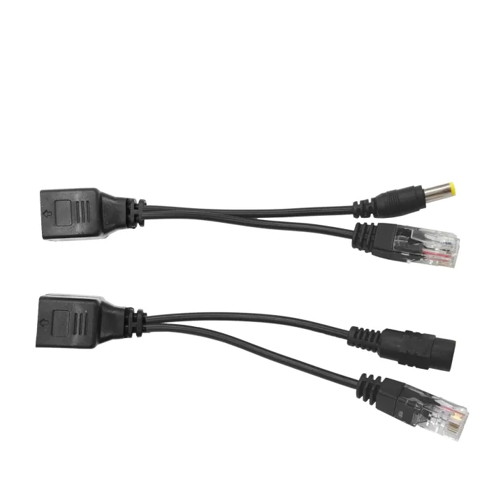 1 Pair POE Cable Passive Power Over Ethernet Adapter Cable POE Splitter ...