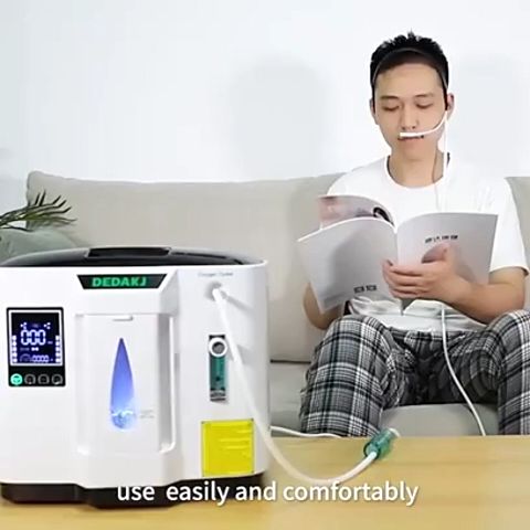 Small household oxygen generator touch screen oxygen meter 90% high oxygen concentration double ...
