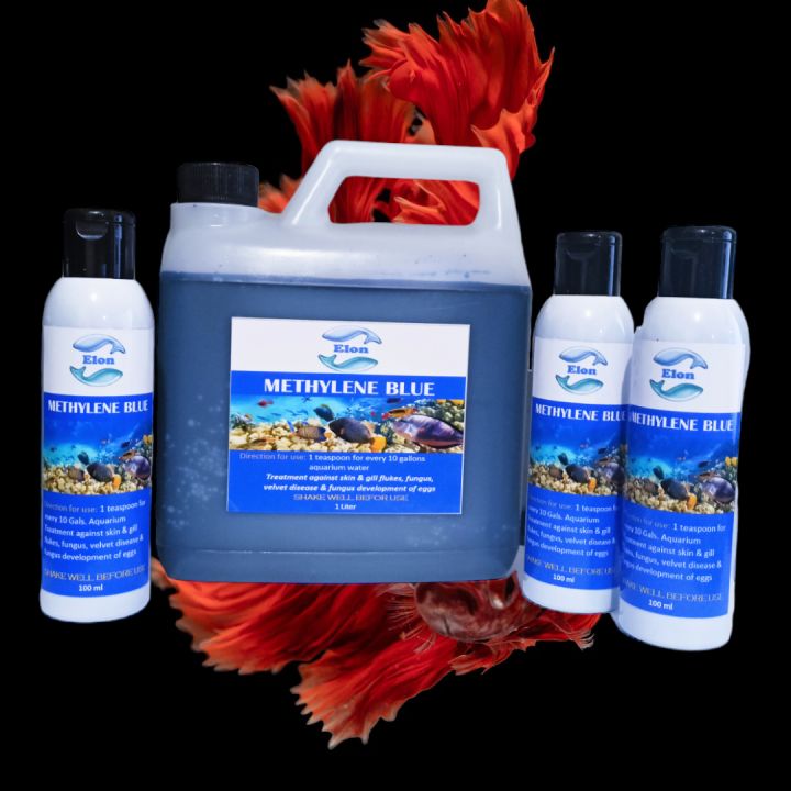 100 ml / 1 Liter Methylene Blue for Fish Anti-fungal / anti-parasitic ...