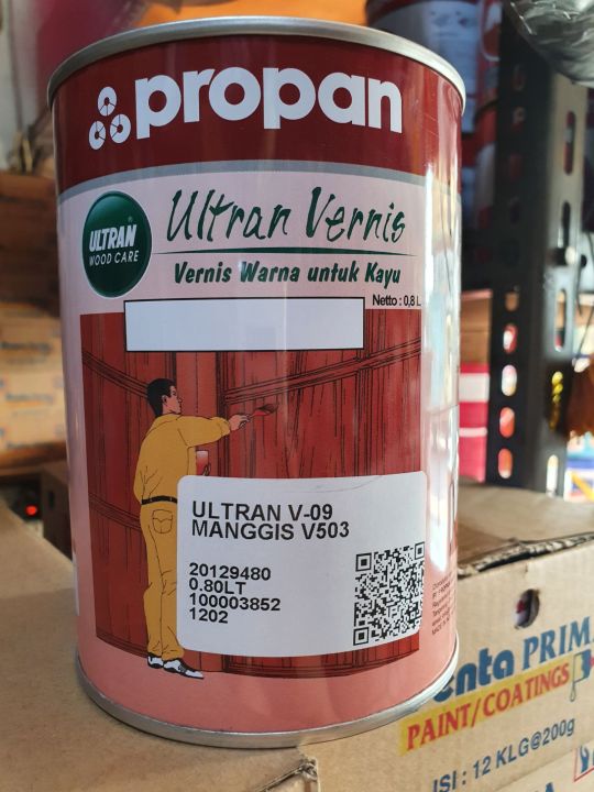 CAT KAYU PROPAN ULTRAN VERNIS V - 09 MANGGIS ISI 0.8 LITER | Lazada Indonesia
