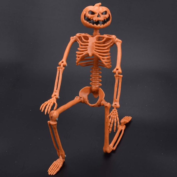 Halloween Person Size Skeleton Hanging Props Poseable Movable Fake ...
