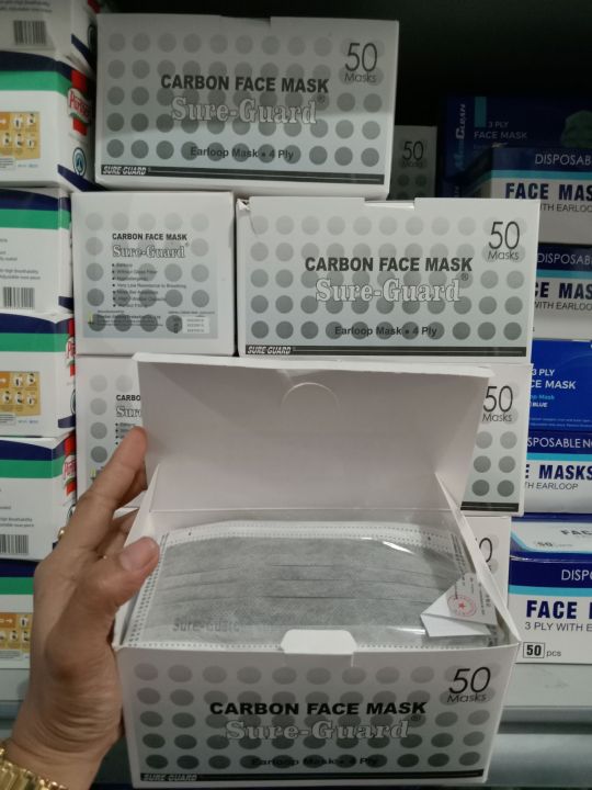 CARBON FACEMASK SURE- GUARD | Lazada PH