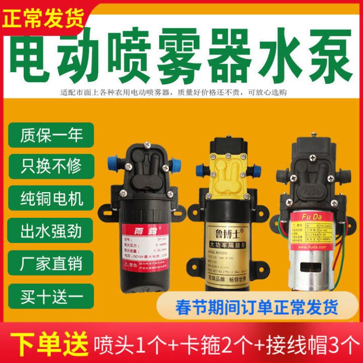 Electric Sprayer Pump High Pressure Small 12V Motor Diaphragm Pump ...