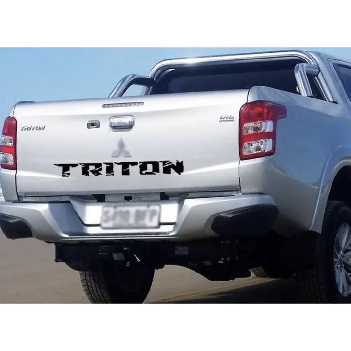(Ready Stock) S98# Mitsubishi Triton Tailgate Rear Vinyl Decal Sticker ...