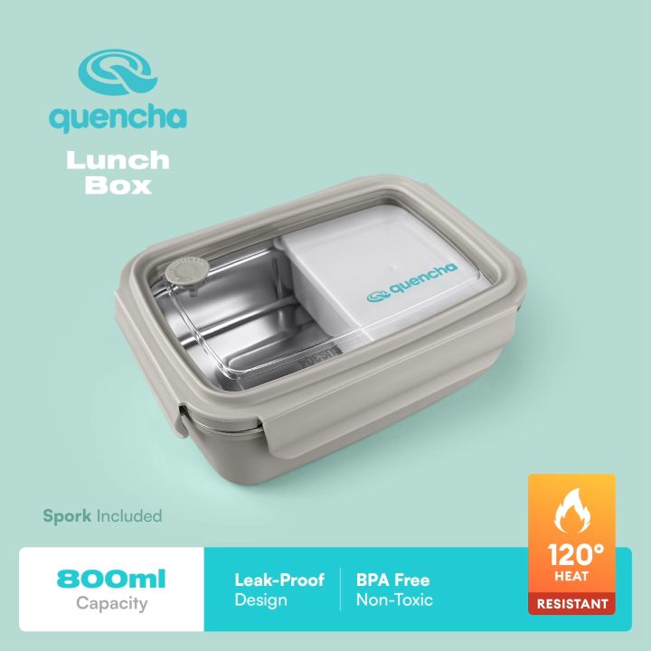 QUENCHA 800ml Stainless Steel Insulated Lunch Box | Lazada PH