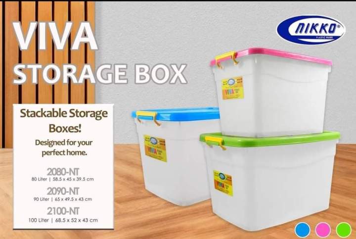 CLEAR STORAGES 40LITERS 80LITERS 100 LITERS | Lazada PH