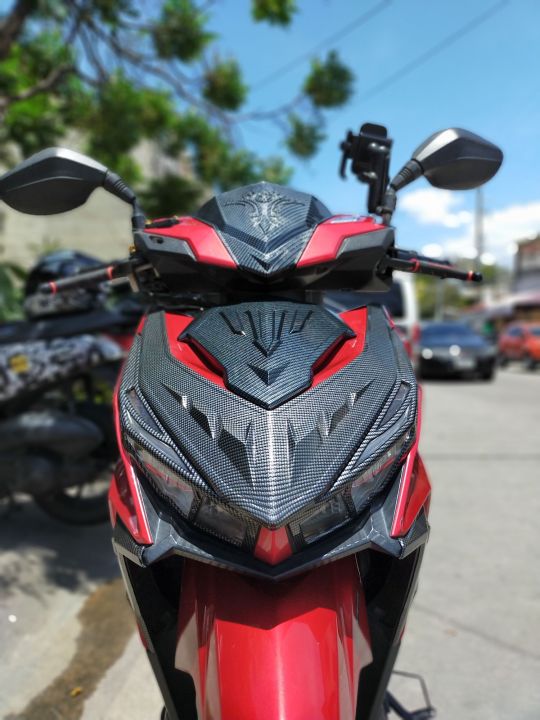 Honda Click V1 Front V Carbon Garnish / Honda Click V1 125i / 150i ...