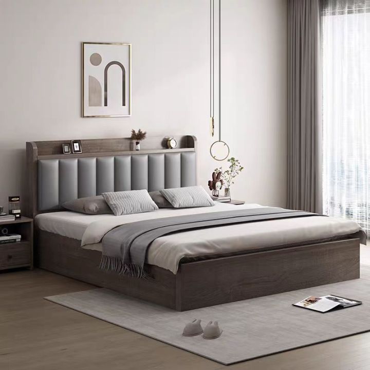 Solid Wood Bed 47-70 INCH Solid Wood Bed Frame 2M Long Bed Queen Bed ...