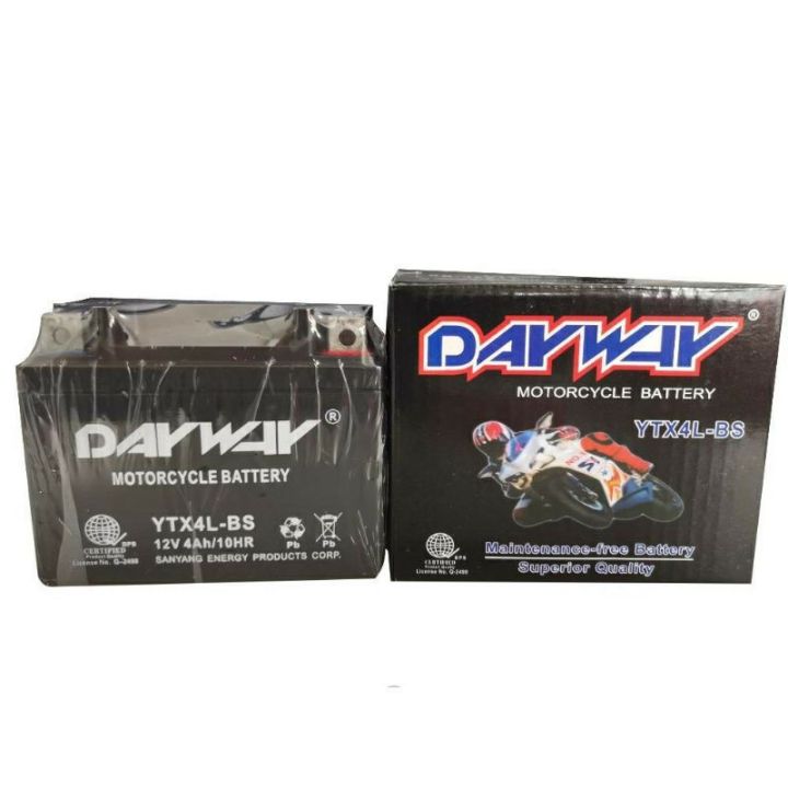 Motorcycle Motor Dayway Battery 4L 5L 3L 7L 6.5 | Lazada PH