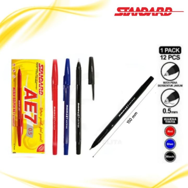 standart Ballpen Pulpen Standard AE-7 | Lazada Indonesia