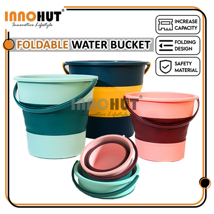 Innohut Foldable Water Bucket Baldi Air Baldi Lipat Outdoor Travel Pail ...