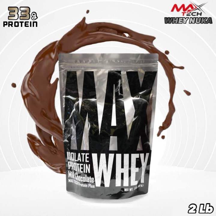 Maxtech Whey Protein Isolate เวย์โปรตีน รสช้อคโกแลต 2LB ลดไขมัน เพิ่ม ...