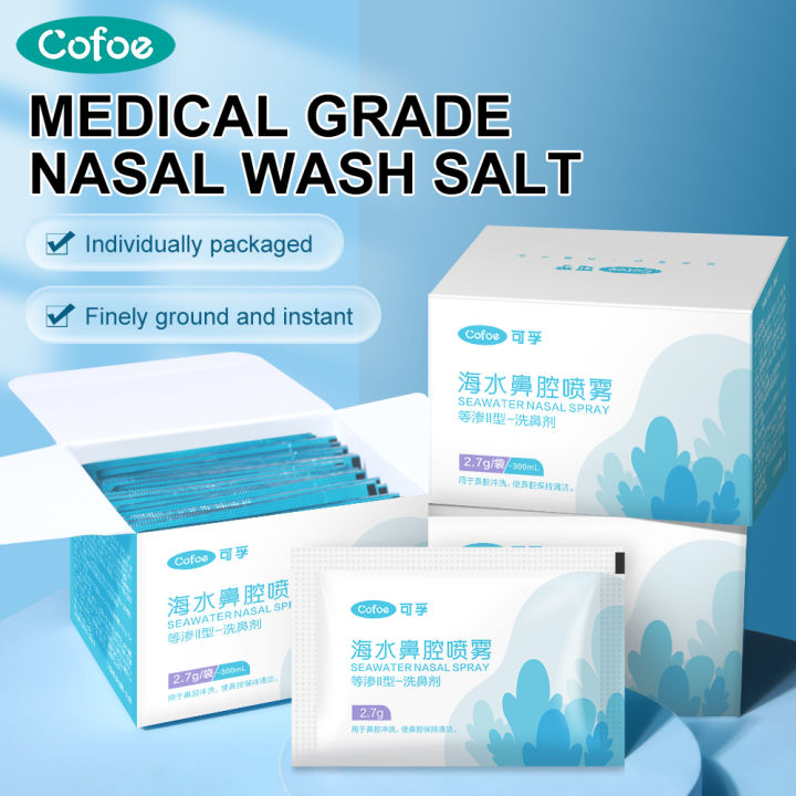 Cofoe 4.5/2.7g Nasal Wash Salt Nose Cleaner's Antibacterial Powder ...