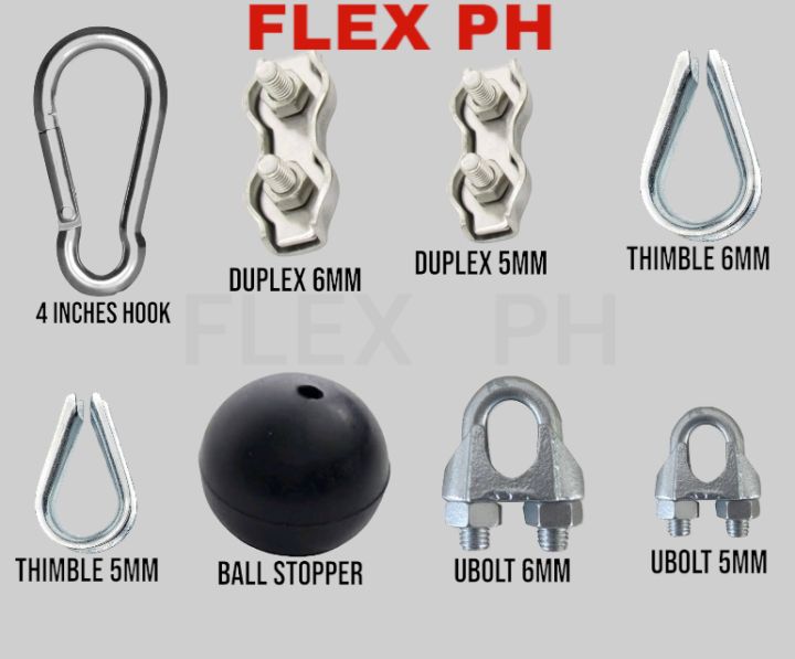 Gym Cable lock and Accessories 5mm 6mm thimble Ubolt Duplex Lock Ball ...