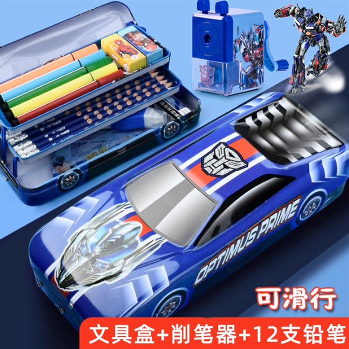 Transformers Multifunctional Children's Car Stationery Box Boys Style ...