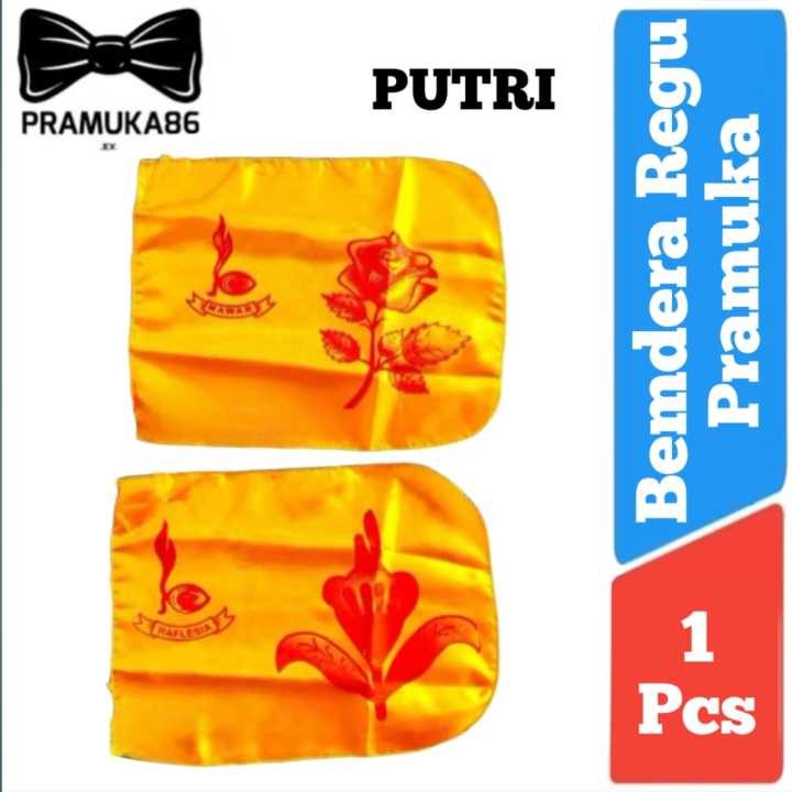 Bendera Regu Bunga Pramuka / Bendera Regu Bunga (Putri) Sablon | Lazada ...