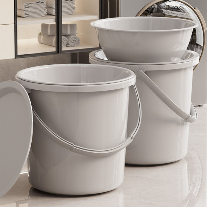 Heavy-Duty Handheld Bucket with Basin Cover and Scoop Set for Student ...