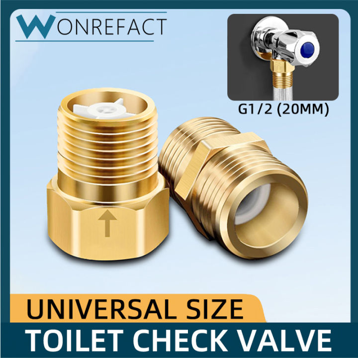 Toilet Check Valve Brass One-way Anti-dirty Water Return Valve Toilet ...