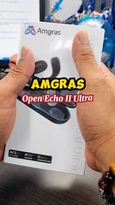 Amgras OpenEcho Ⅱ Ultra Air Conduction Earphone Bluetooth Water/Sweat ...