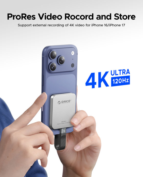 ORICO 2000MB/S USB3.2 Gen2 Mini MagSafe Extreme Portable SSD 512GB ...