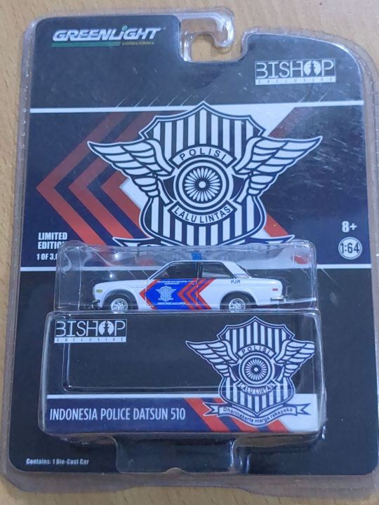 Greenlight Bishop Indonesia Police Datsun 510 | Lazada PH