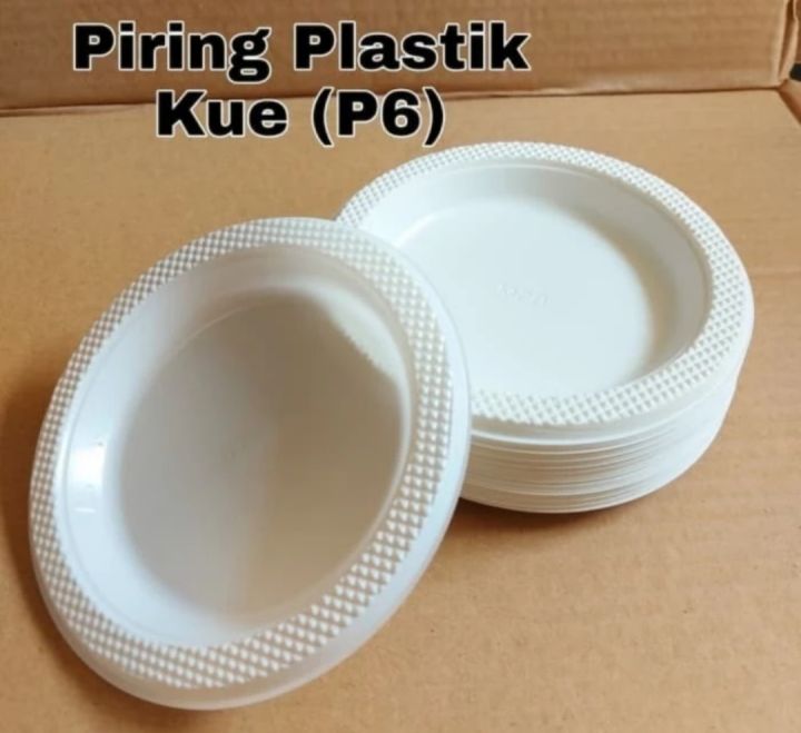 piring plastik kecil piring plastik kue p6 | Lazada Indonesia