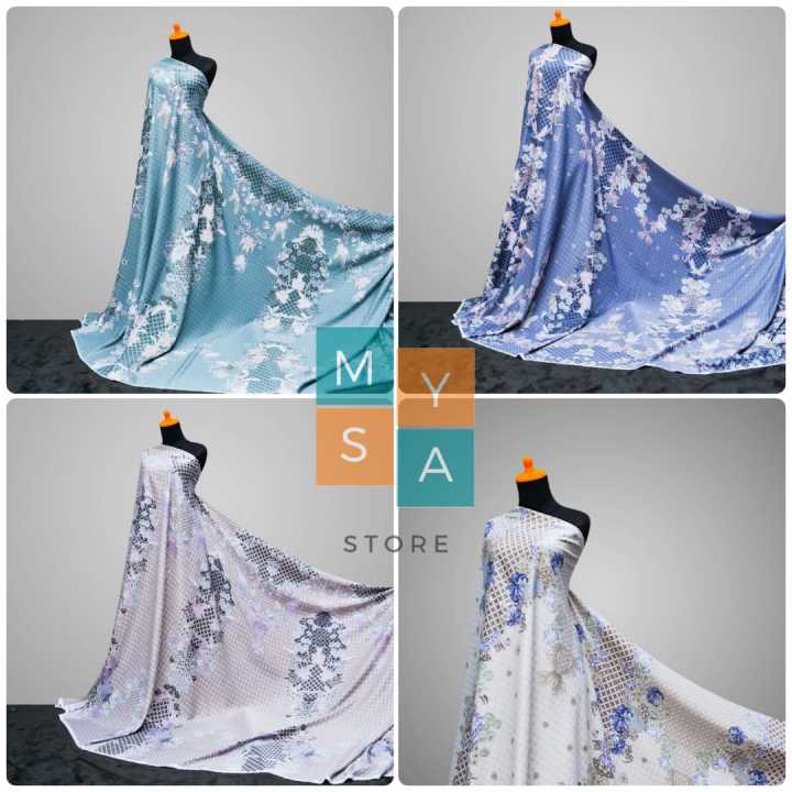 Kain Silk Premium harga setengah meter kain meteran untuk gamis dan ...