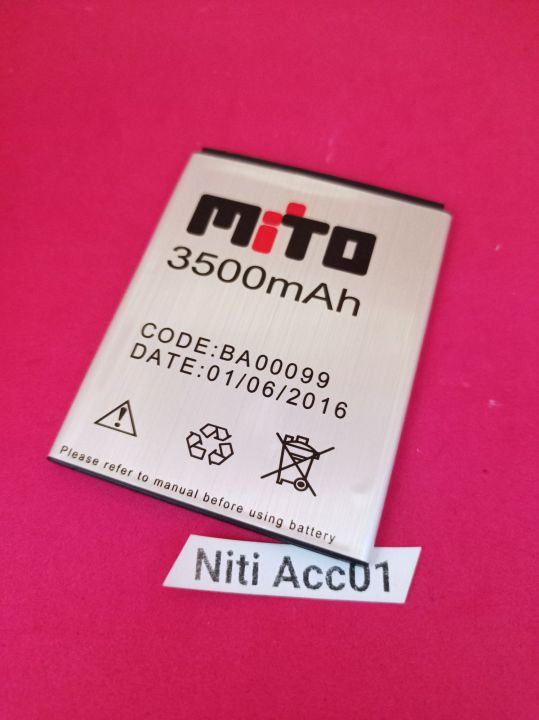 Baterai batre Mito A72 BA00099 Mito BA-00099 original battery hp ...