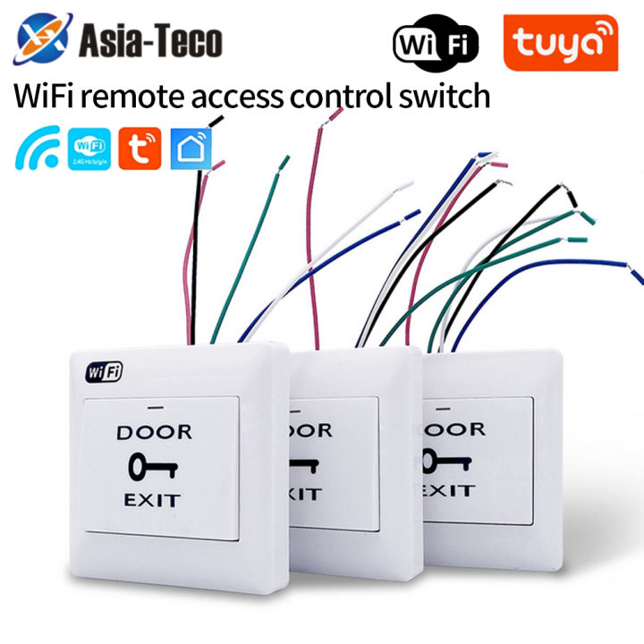 Tuya App WiFi Door Exit Button Voice Remote Door-Opening Wireless ...
