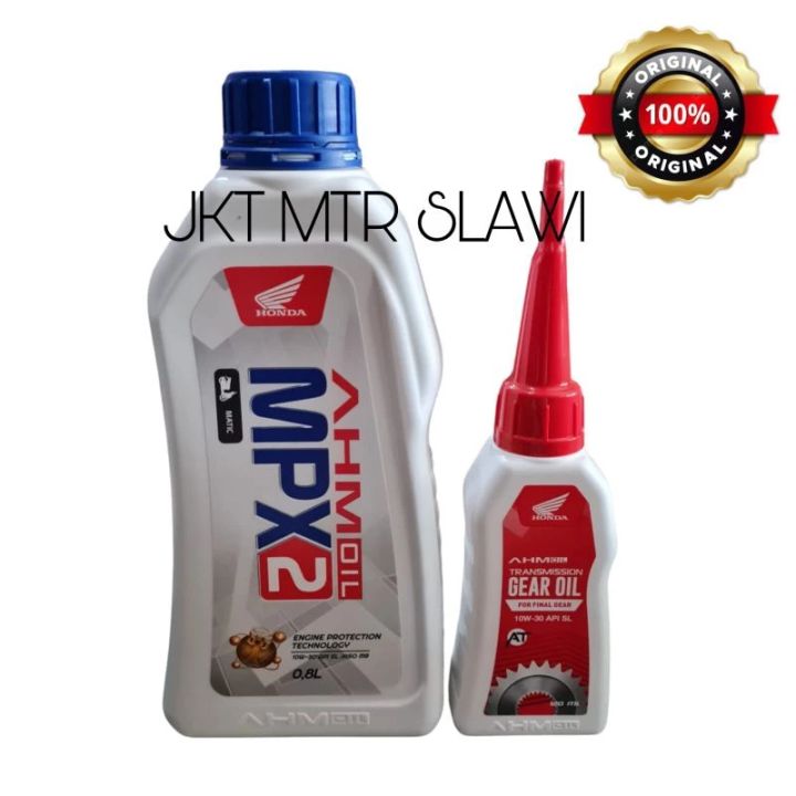 oli mesin MPX 2 dan oli gear gardan oli mesin honda metic dan oil gear harga 1 | Lazada Indonesia