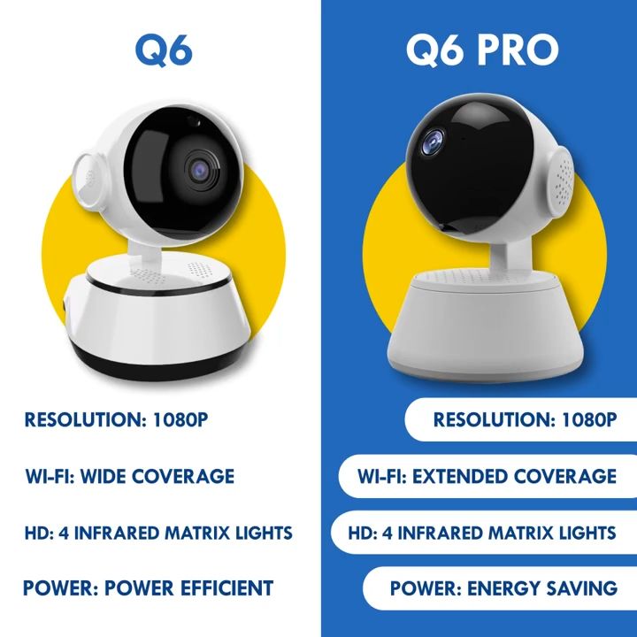 V380 Q6 Pro CCTV Camera Wifi Connect to Cellphone 1080P Smart Home ...