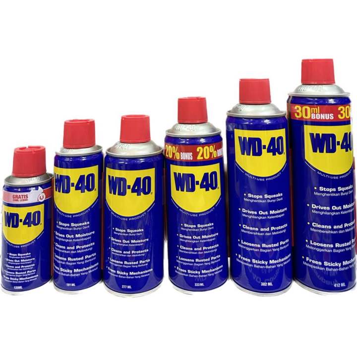 WD 40 120ml, 190ml, 277ml, 333ml, 382ml, 412ml | Lazada Indonesia