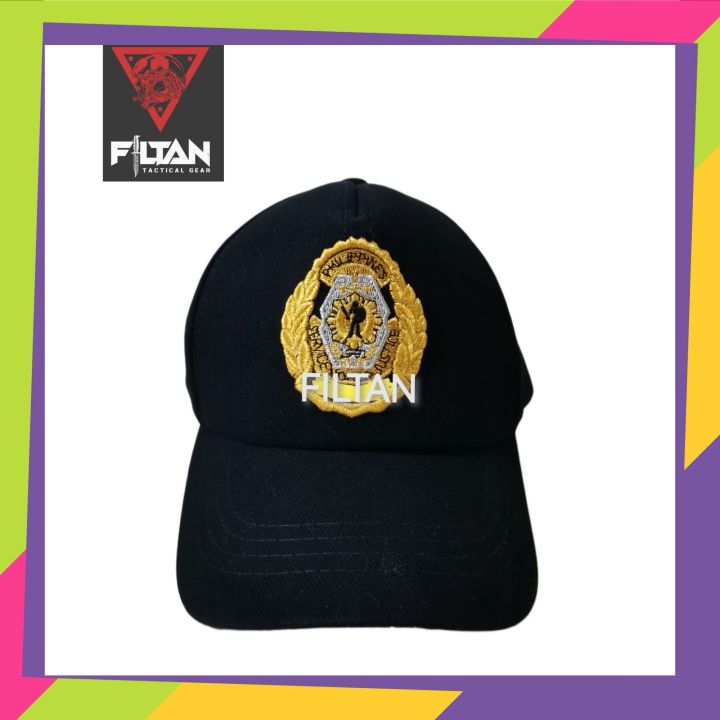 Bullcap black navy blue embroise | Lazada PH