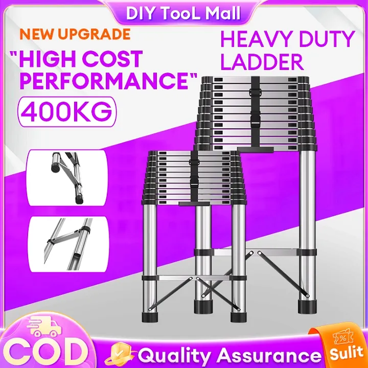 DIY ladder aluminium heavy duty telescopic ladder telescopic ladder ...