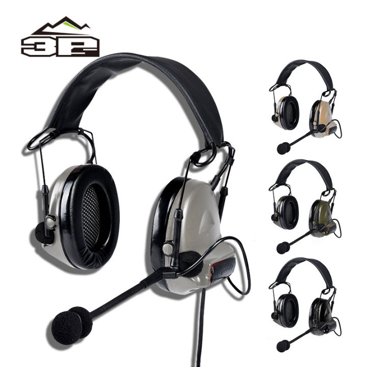 Wadson Tactical Headset Noise Reduction Communication Headphones with ...