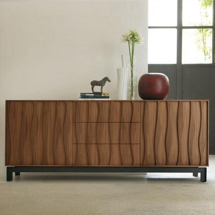 Sideboard Cabinet Scandinavian Silent Medieval Solid Wood Sideboard ...