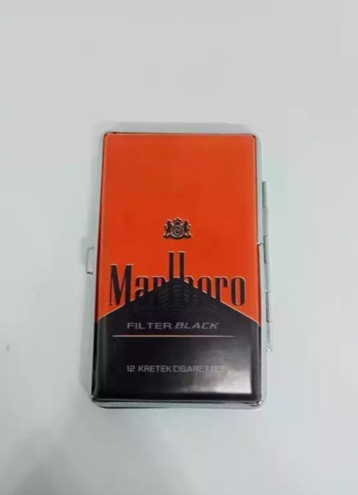 Kotak Rokok Kulit Fc Motif Marlboro Hitam Unik / Tempat Rokok kulit ...