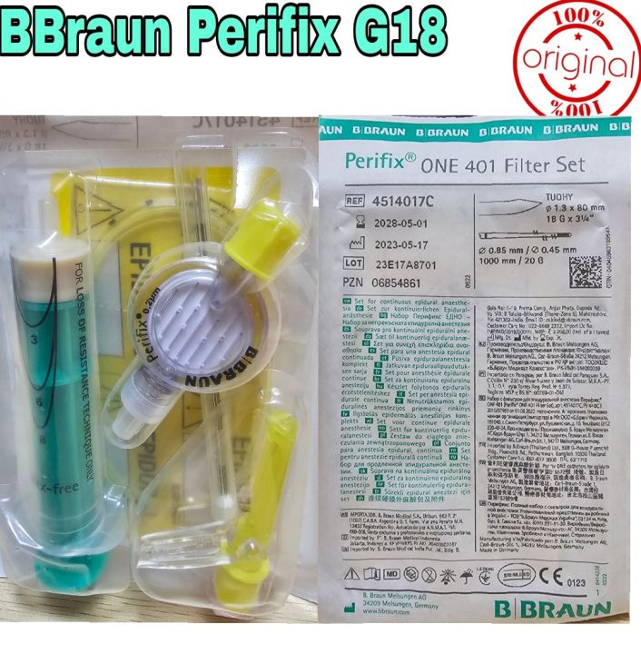 Perifix Epidural G18 (401 filter set) Bbraun ORIGINAL!! | Lazada PH