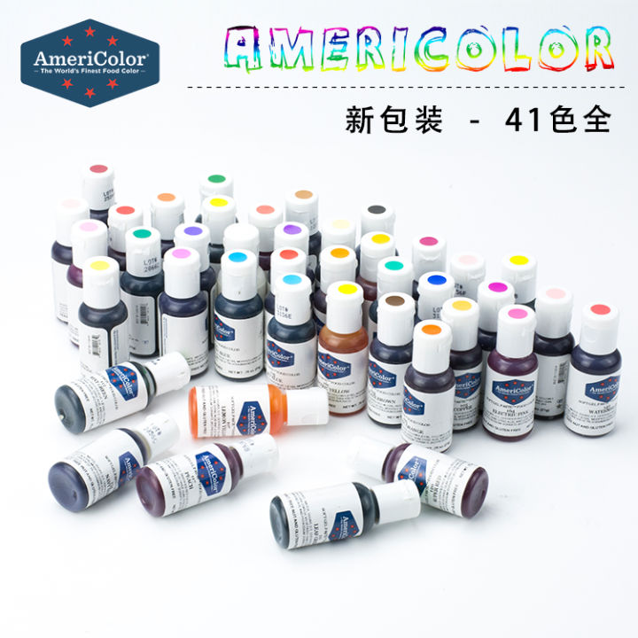 American Americolor Food Coloring/Color Paste Gel Ac Fondant Pigment/Cream Available Multicolor ...
