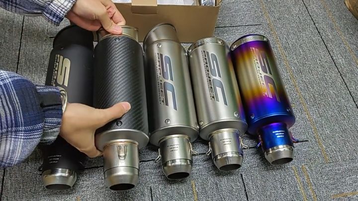 SC Project Exhaust Pipe Universal motorcycle exhaust muffler pipe tail ...