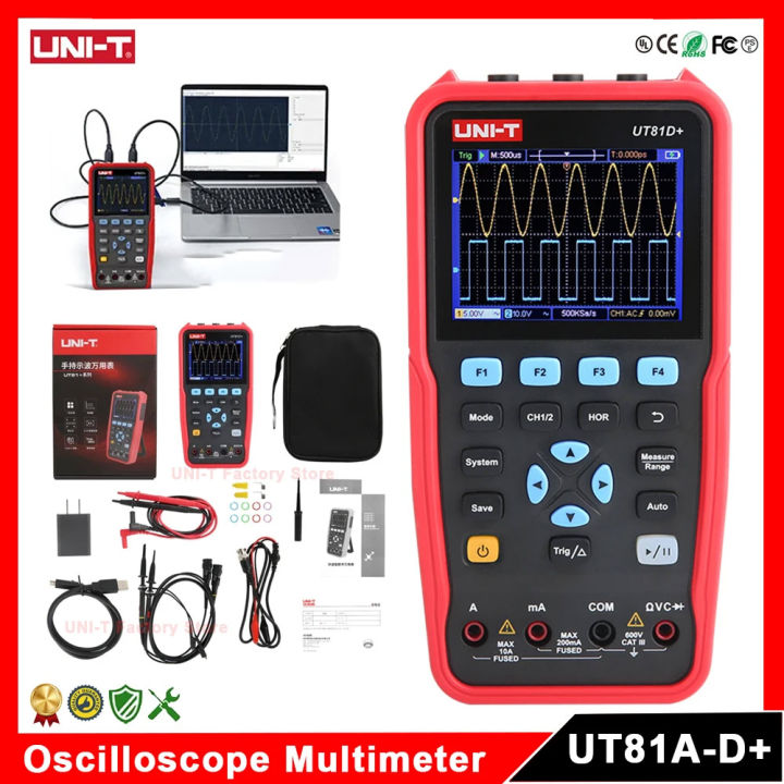 UNI-T Oscilloscope Multimeter Signal Generator 100MHZ UT81A+ UT81B ...