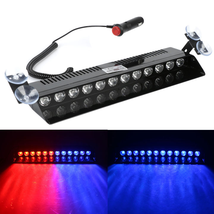 Red Blue Signal Lamps Car Strobe Light Universal Emergency Flasher ...