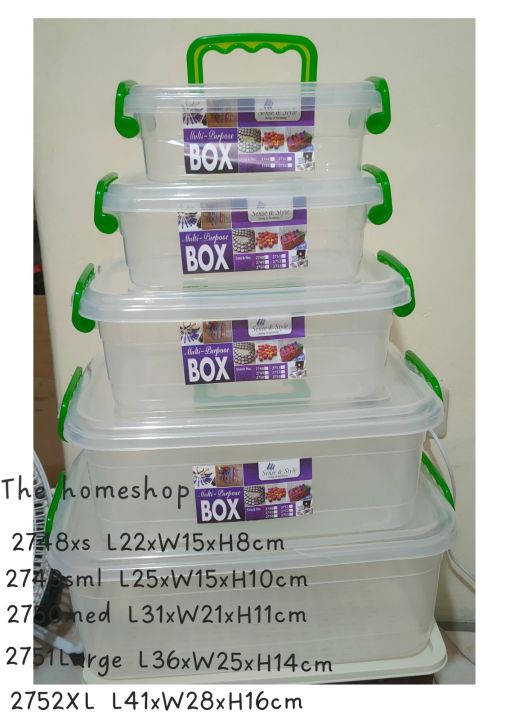 TRANSPARENT STORAGE CONTAINER/STACKABLE ORGANIZER | Lazada PH